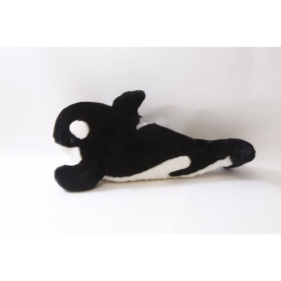Toys | Orca Killer Whale Vintage Plush Toy 19 Soft Figure Black White ...